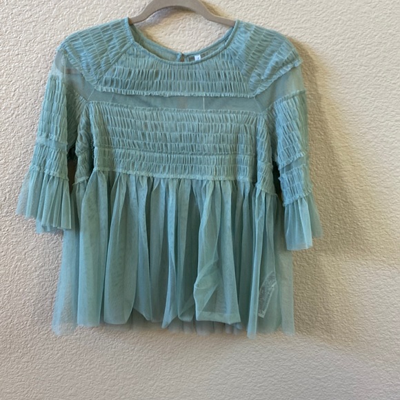 Zara | Tops | Nwt Zara Sheer Mesh Top | Poshmark